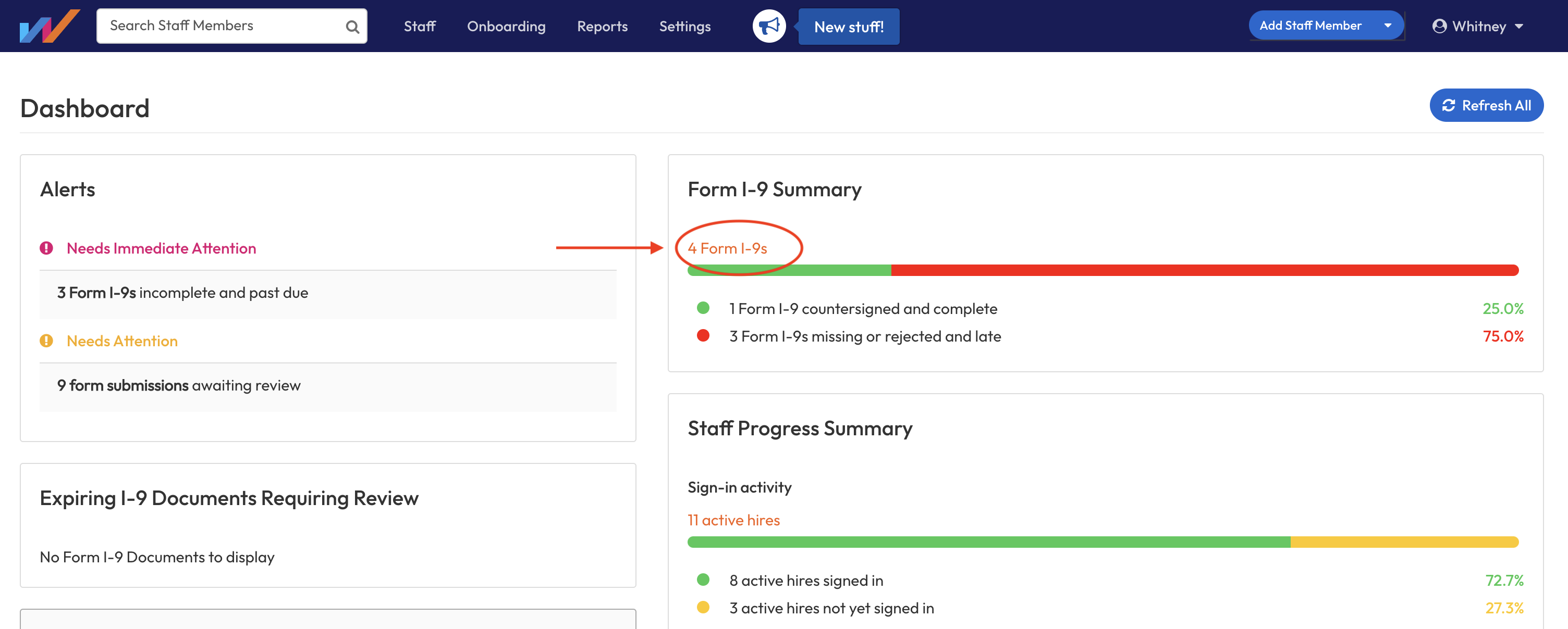 Editing Section 2 of the I-9