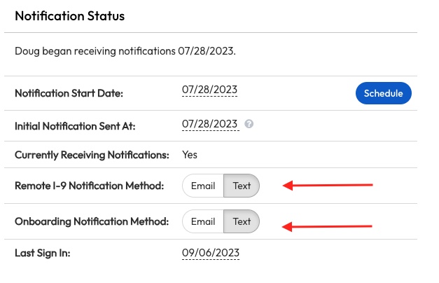 Getting Started Guide - Text Notifications