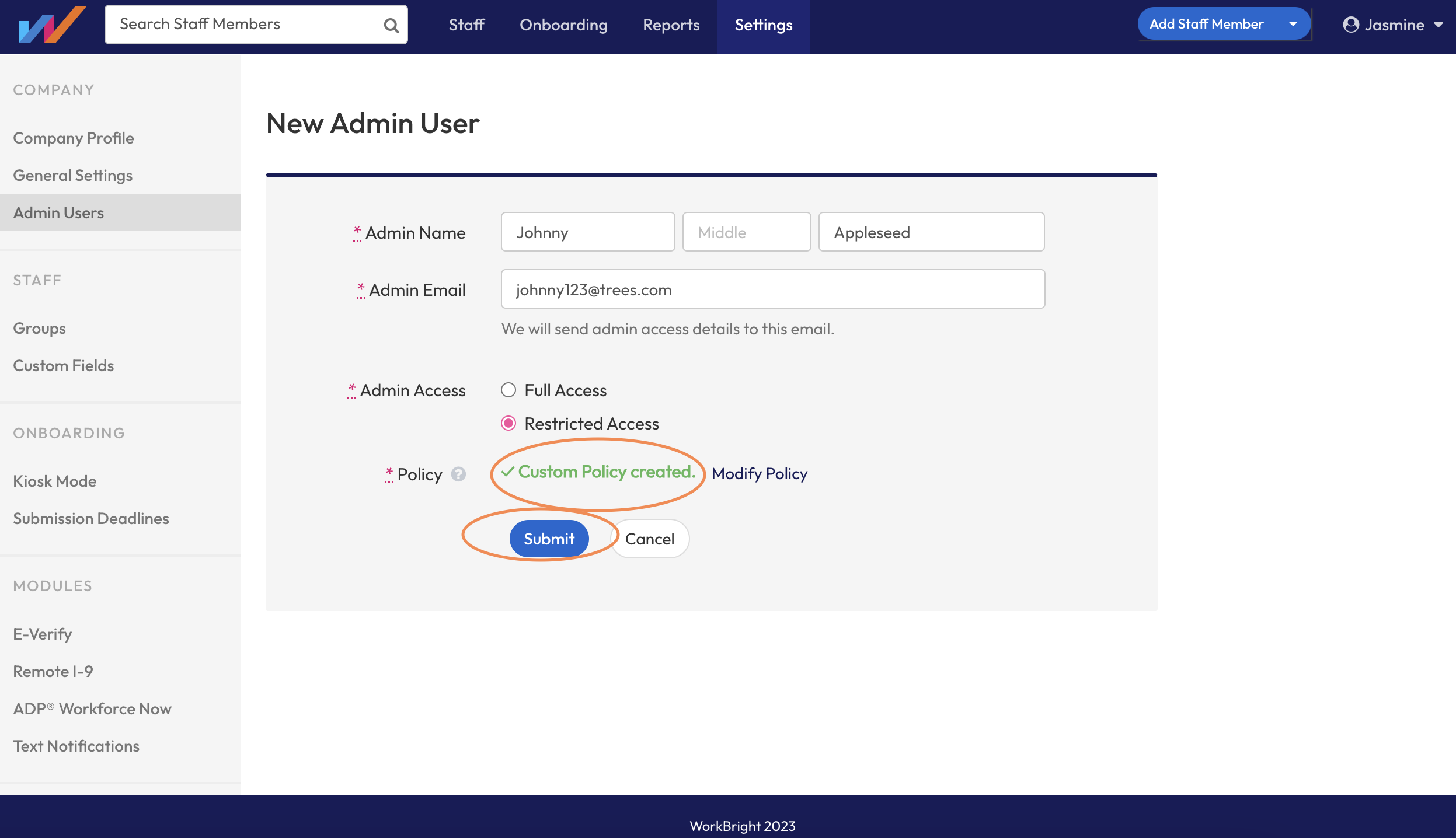 Creating a Restricted Admin Log-In Using User Permission