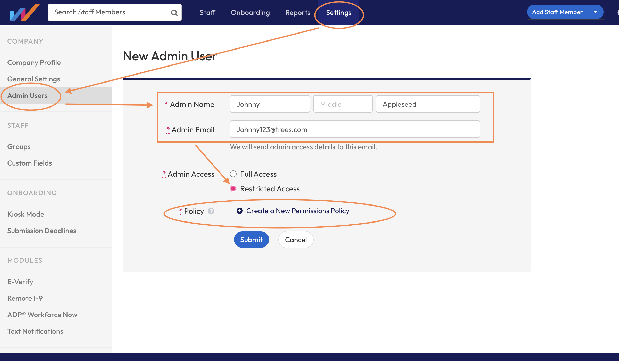 Creating a Restricted Admin Log-In Using User Permission