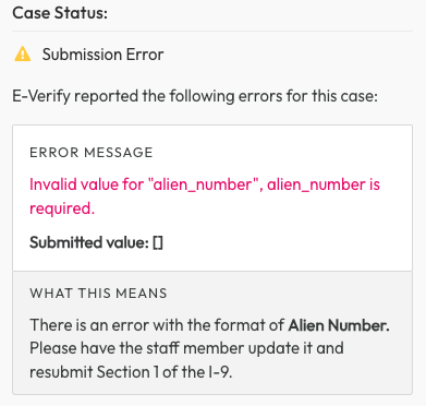 Updating E-Verify Submission Errors by Editing Section 2
